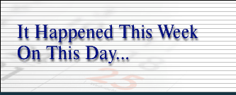 rediff.com: cricket channel - It Happened This Week On This Day