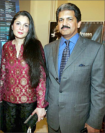 rediff.com: Anand and Anuradha Mahindra