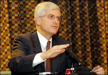 rediff.com: US bureaucrat Alan P Larson in Mumbai