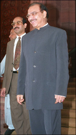 rediff.com: Rajya Sabha member Lalit Suri in Parliament