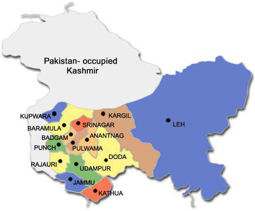 rediff.com: Districts of J & K